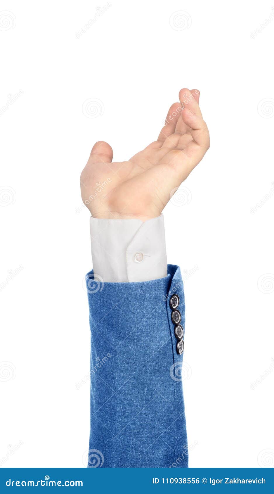 Hand in suit isolated stock photo. Image of isolated - 110938556
