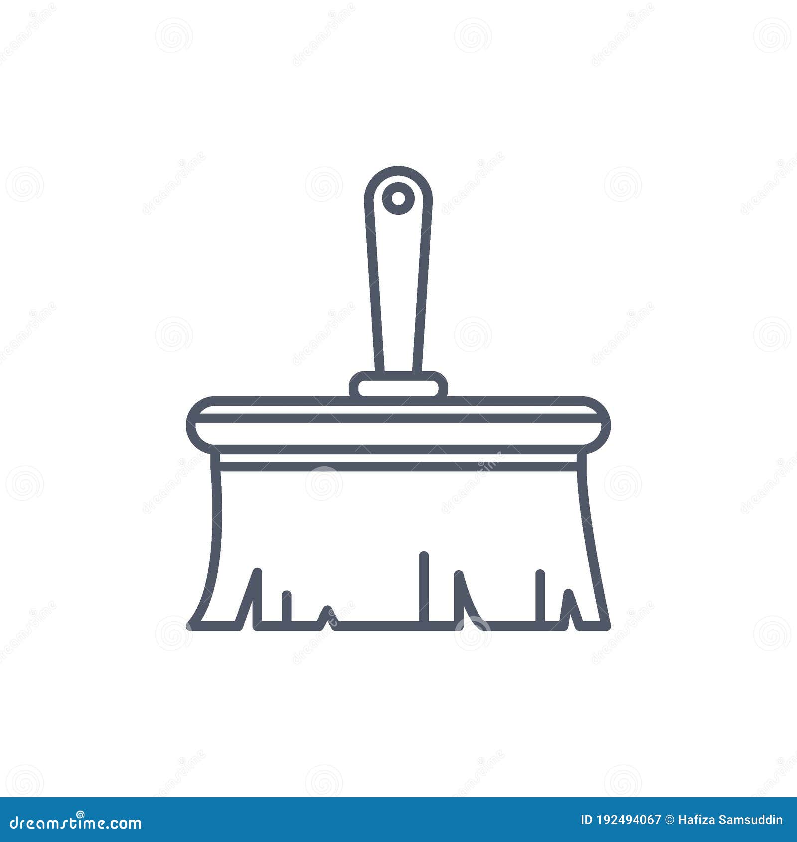 Hand Sweeper. Vector Illustration Decorative Design Stock Vector ...