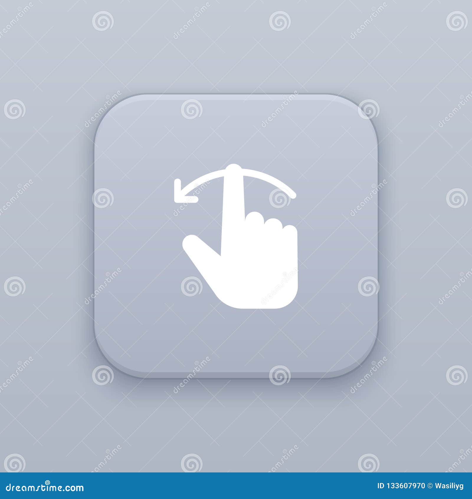Swipe Left Icon Cartoon Vector | CartoonDealer.com #170359167