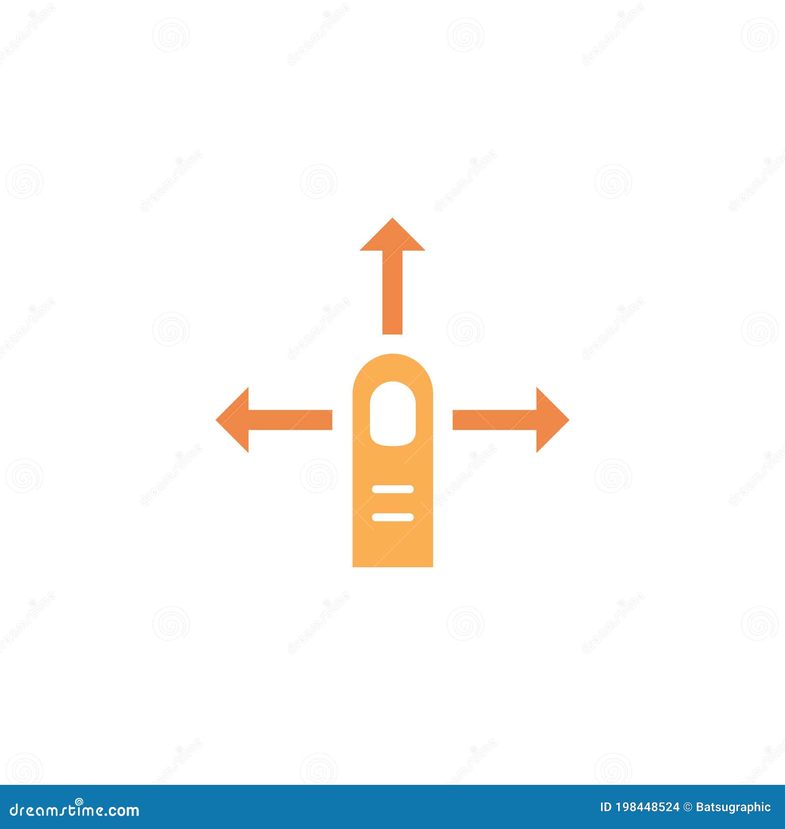 Hand Swipe Vector Icon Design Template Stock Vector - Illustration of ...