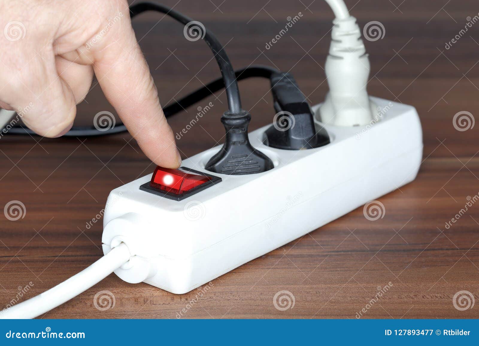 Switching Off an Electrical Device Stock Image - Image of conserve ...