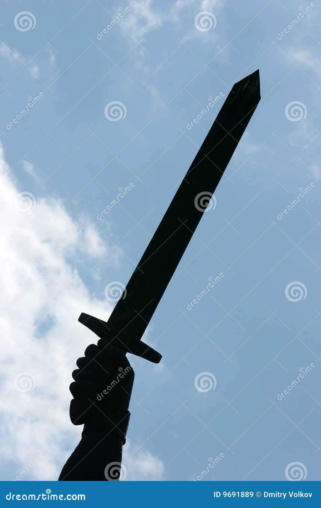 Color Hand Holding Sword