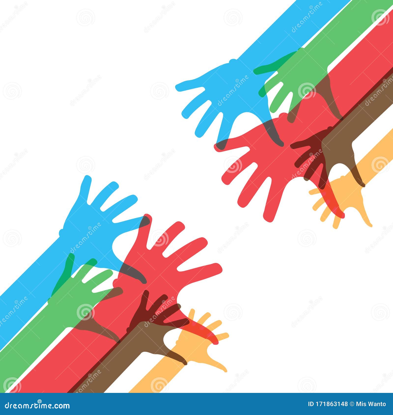 Hand Symbol Community Care Logo Vector Illustration Design Stock Vector ...