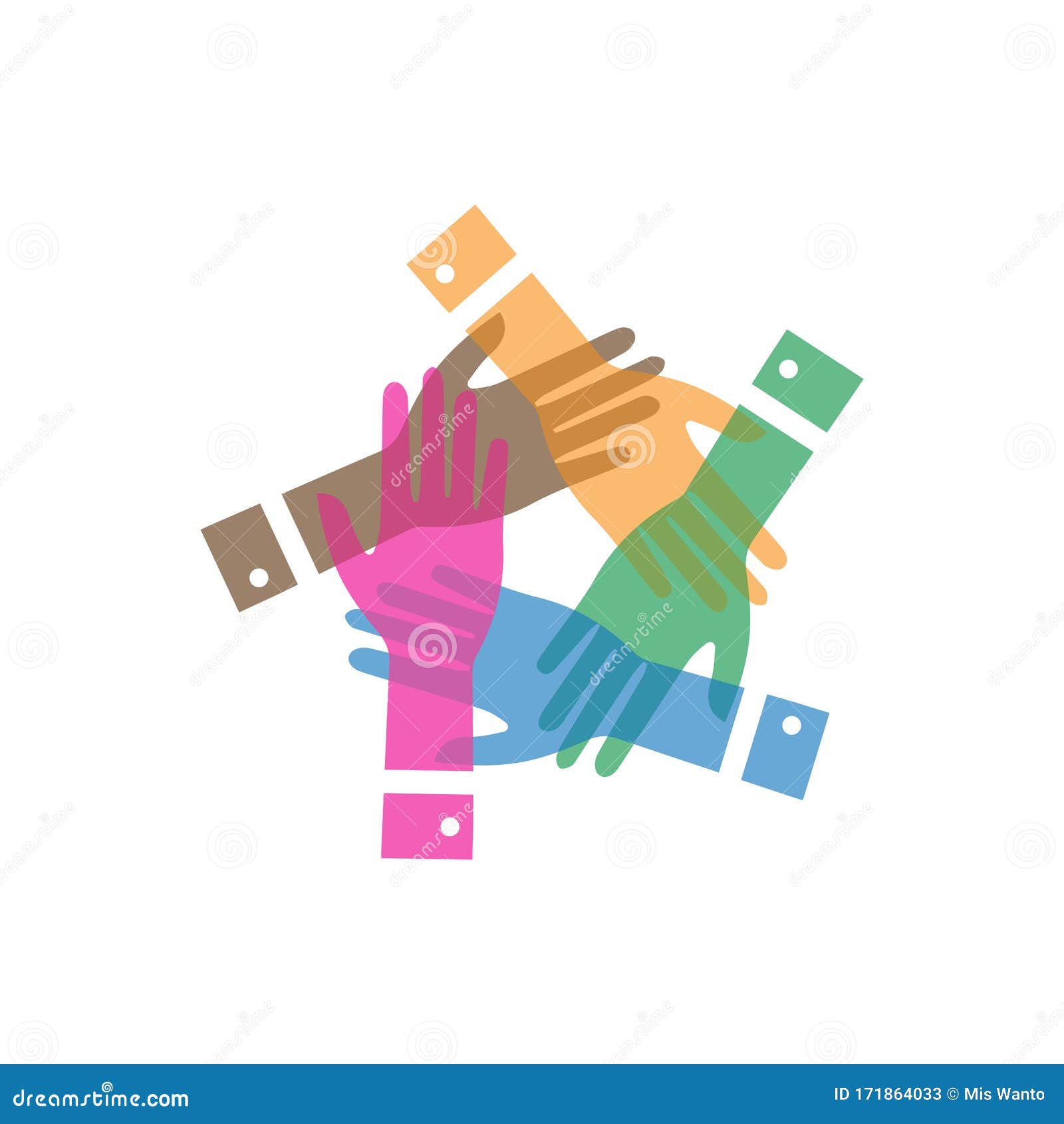 Hand Symbol Community Care Logo Vector Illustration Design Stock Vector ...