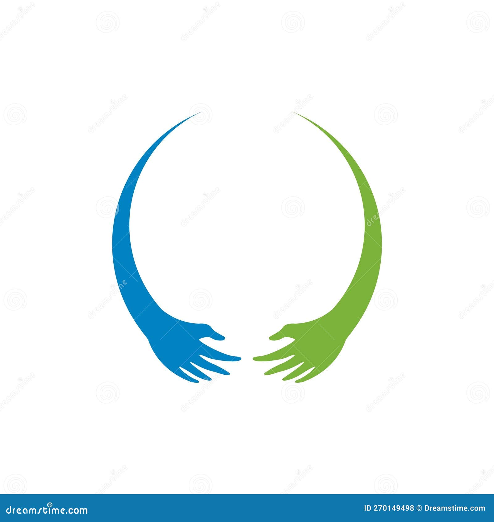 Hand Symbol Community Care Logo Vector Illustration Stock Vector ...