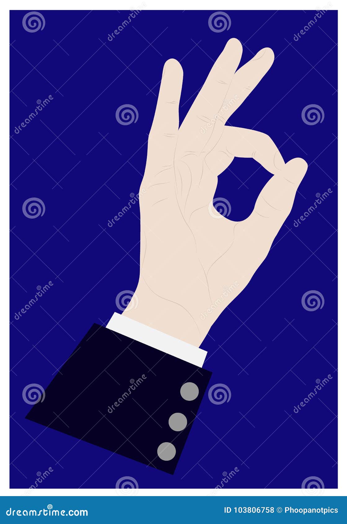 Hand symbol stock vector. Illustration of thumb, font - 103806758