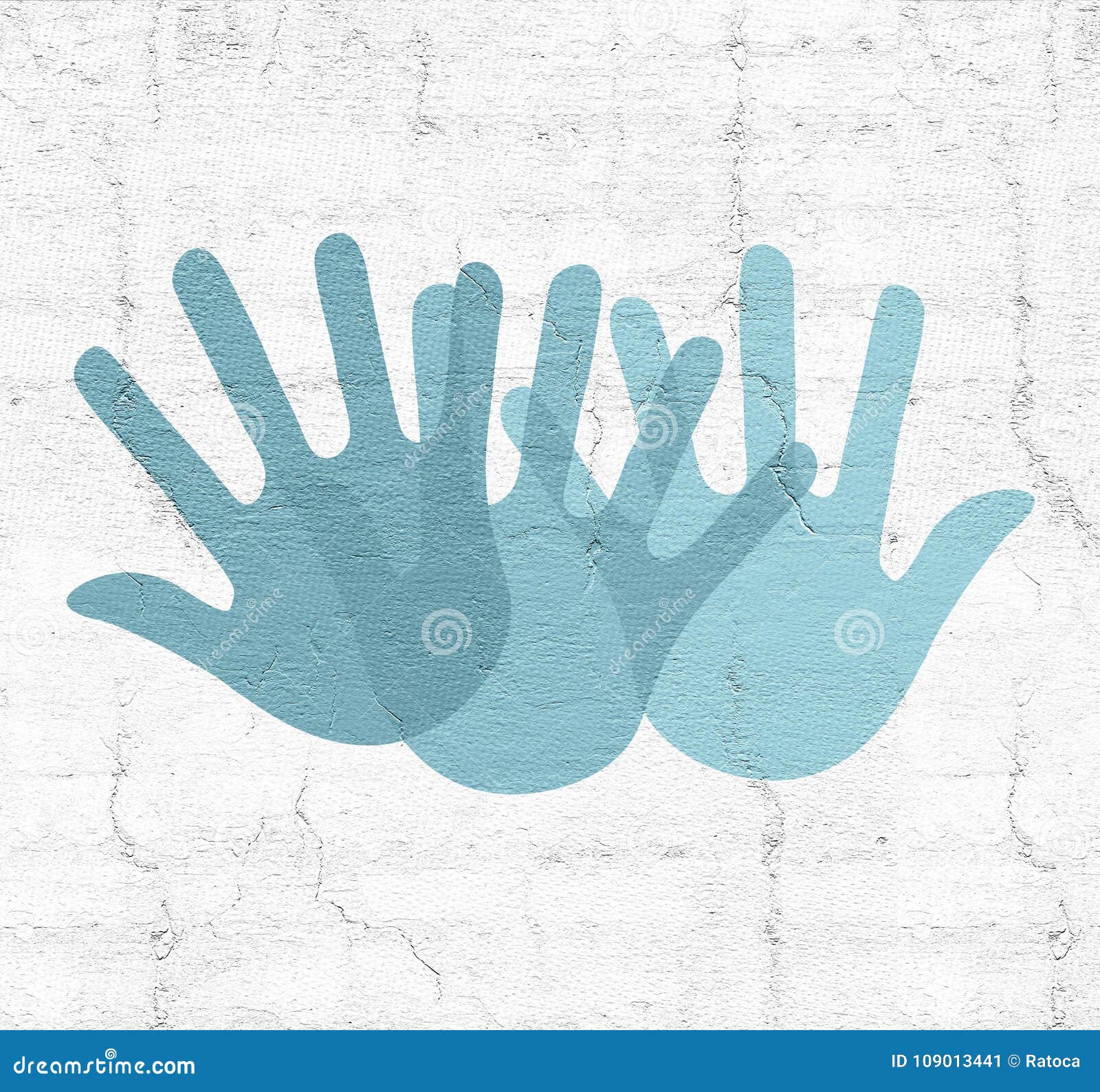 Hand Symbol Design Old Style Stock Illustration - Illustration of palm ...