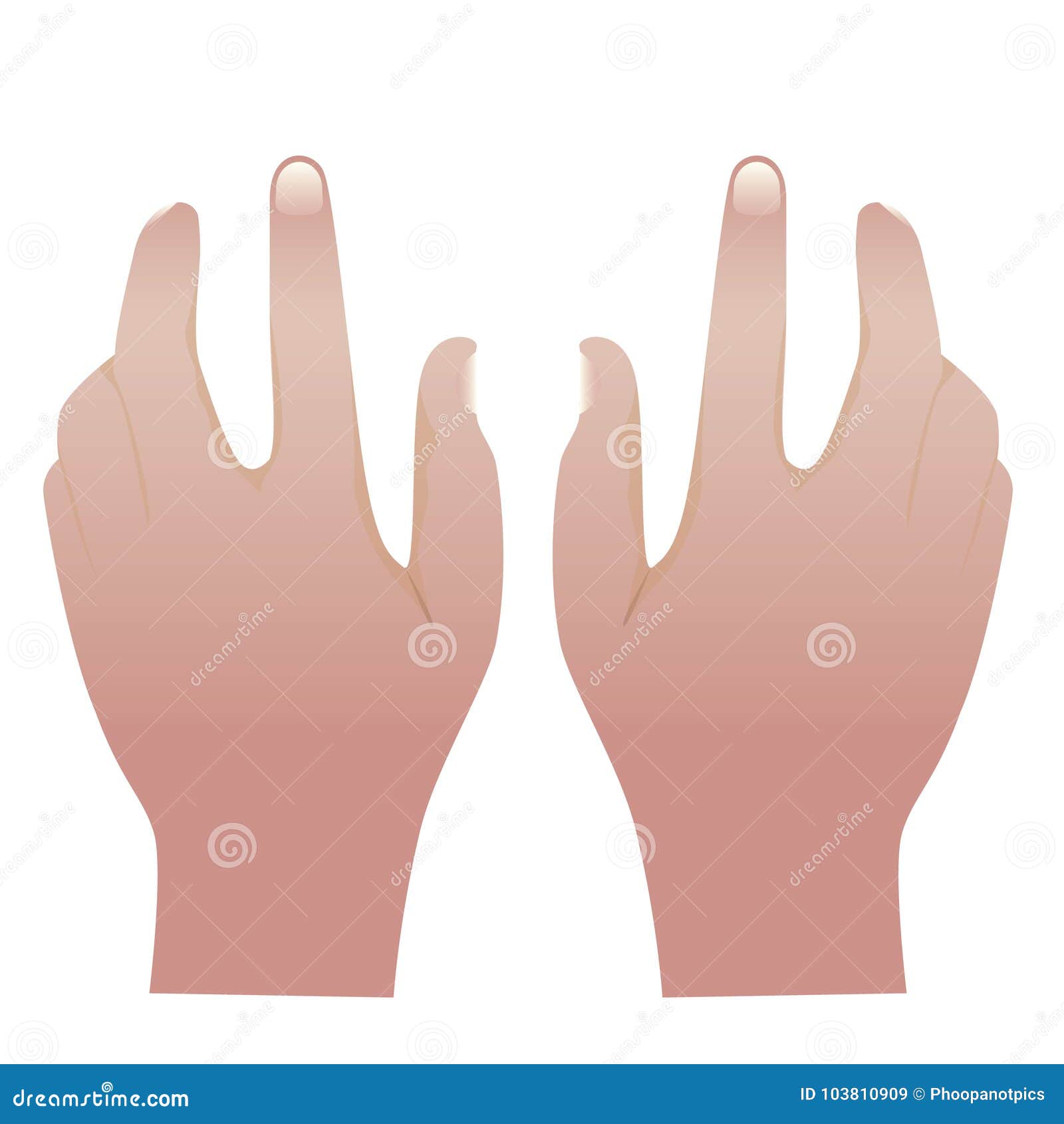 The hand symbol stock illustration. Illustration of icon - 103810909