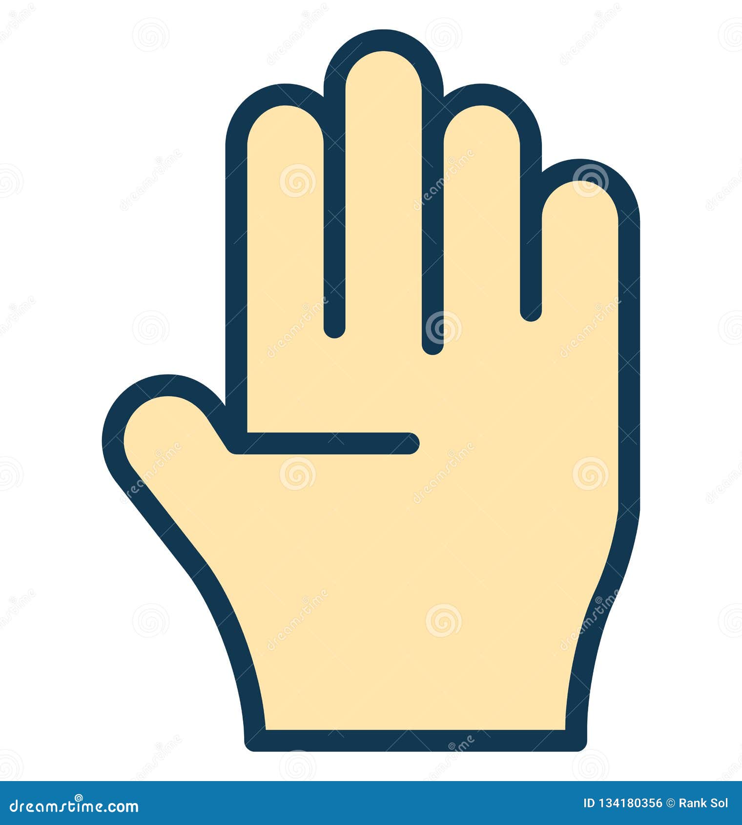Hand Symbol, Hand Vector that Can Be Easily Modified or Edit Stock ...