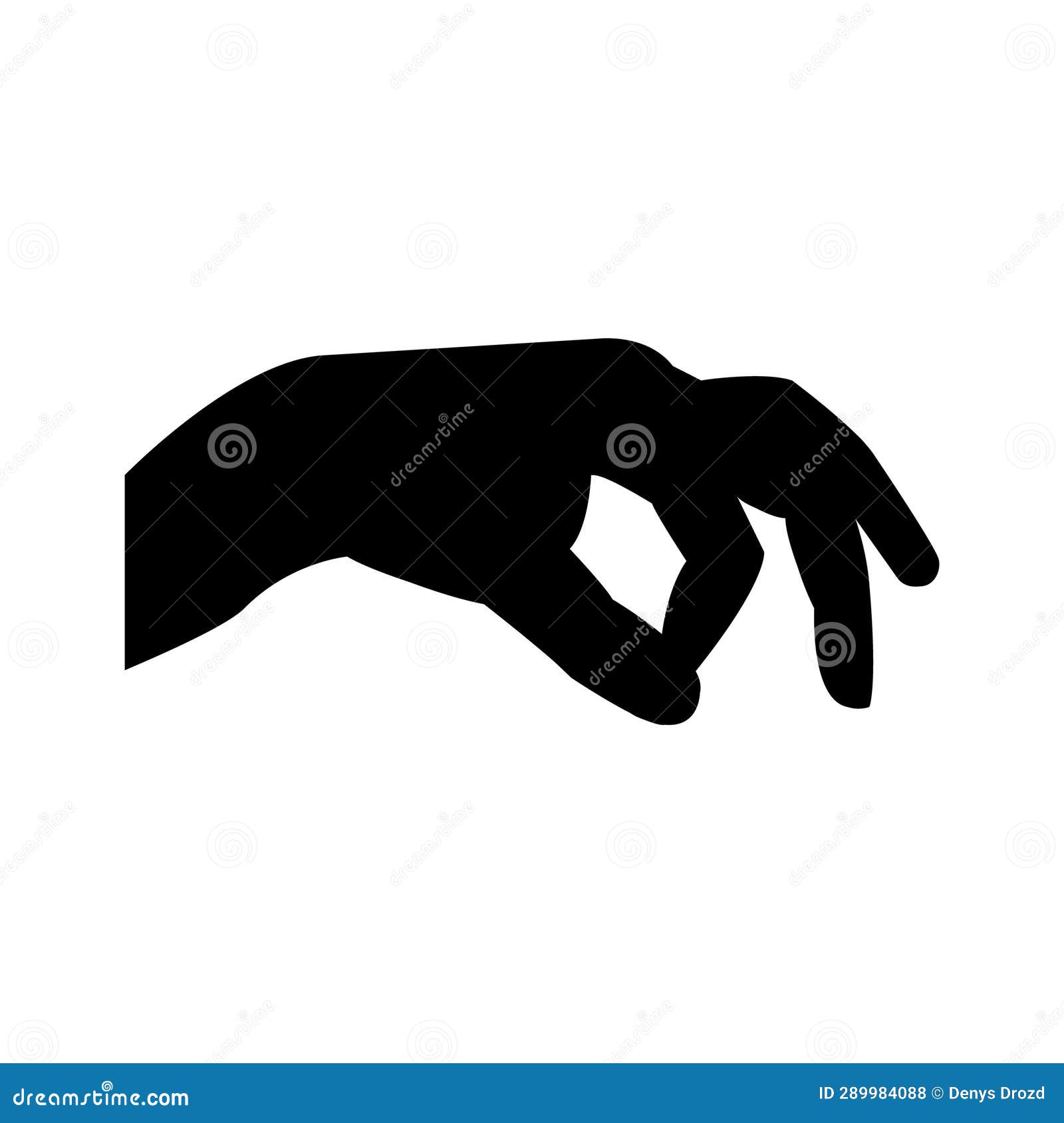 Hand Symbol Icon Vector. Hand Illustration Sign. Symbol Shown by the ...
