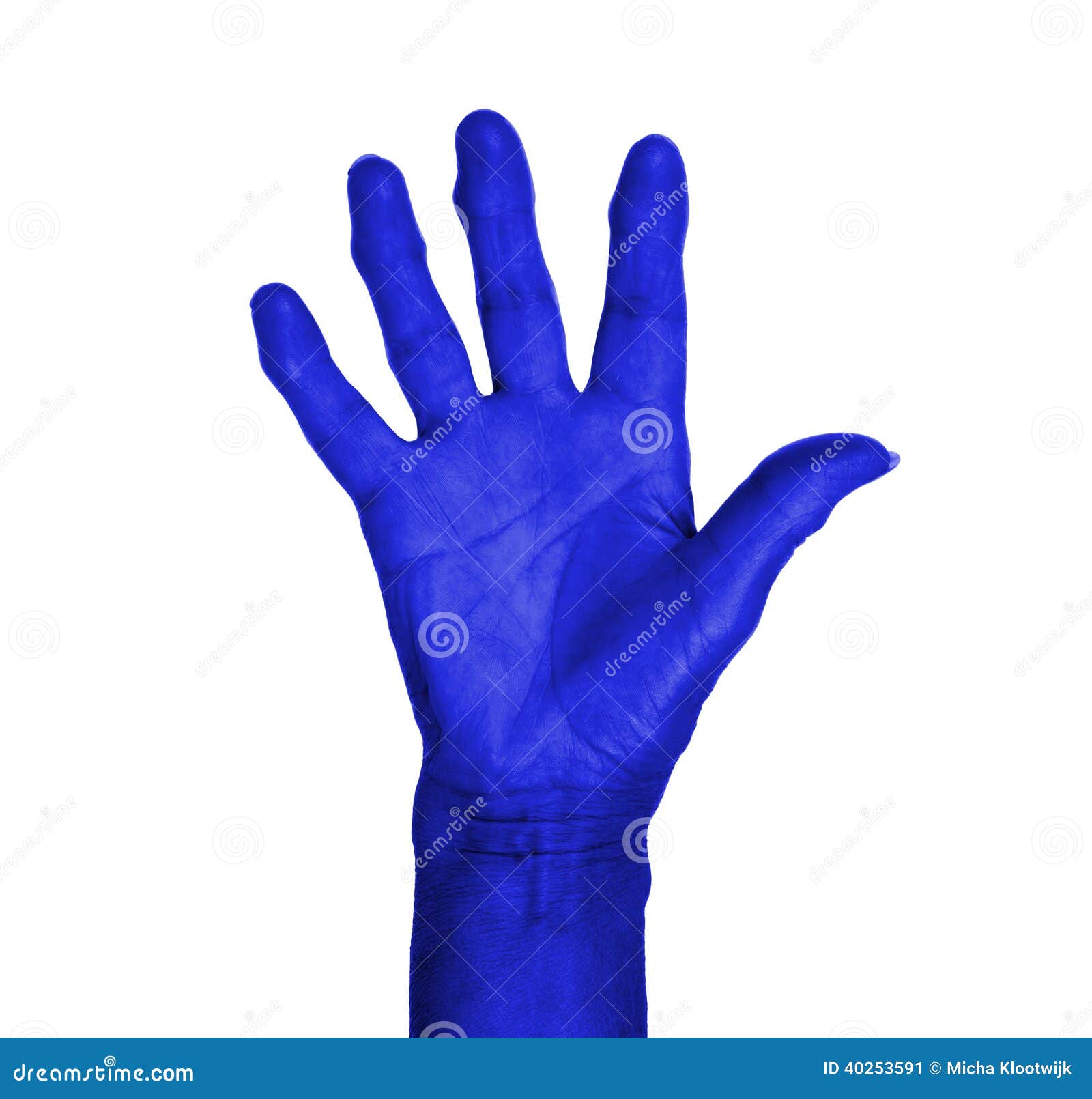 Hand Symbol, Saying Five, Saying Hello or Saying Stop Stock Image ...