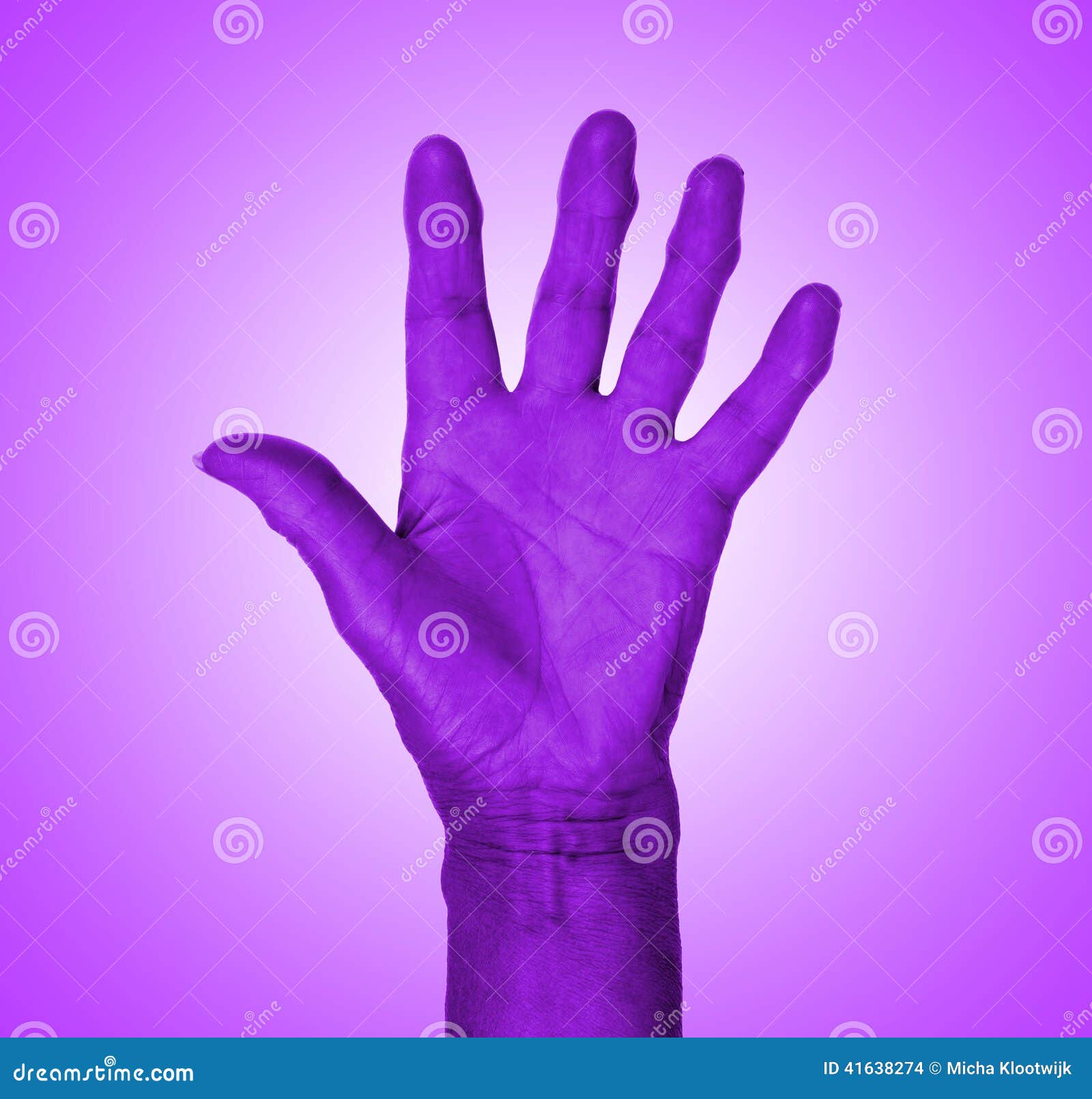 Hand Symbol, Saying Five, Saying Hello or Saying Stop Stock Photo ...