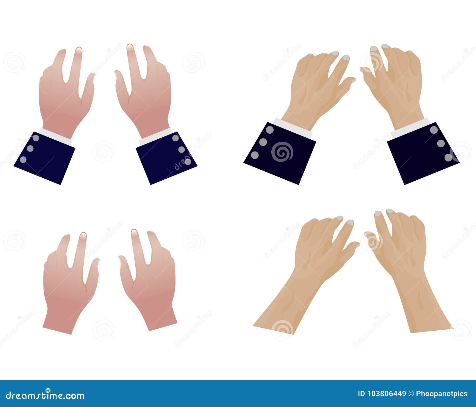 The hand symbol stock vector. Illustration of vector - 103806449