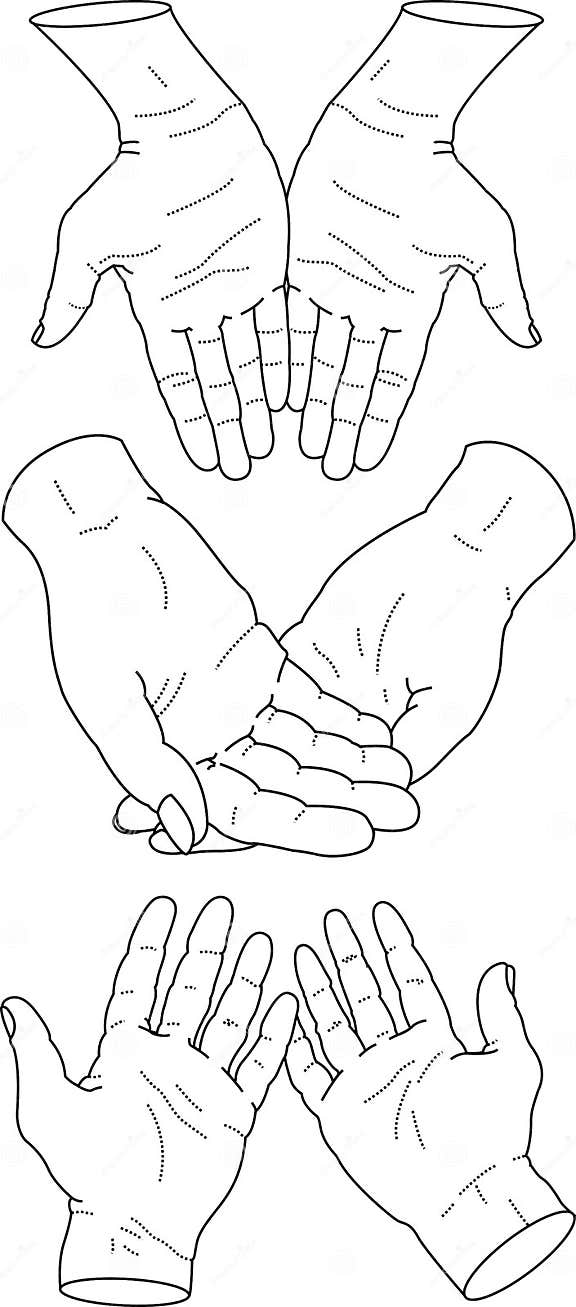 Hand Symbol Vector Illustration Collection Stock Vector - Illustration ...