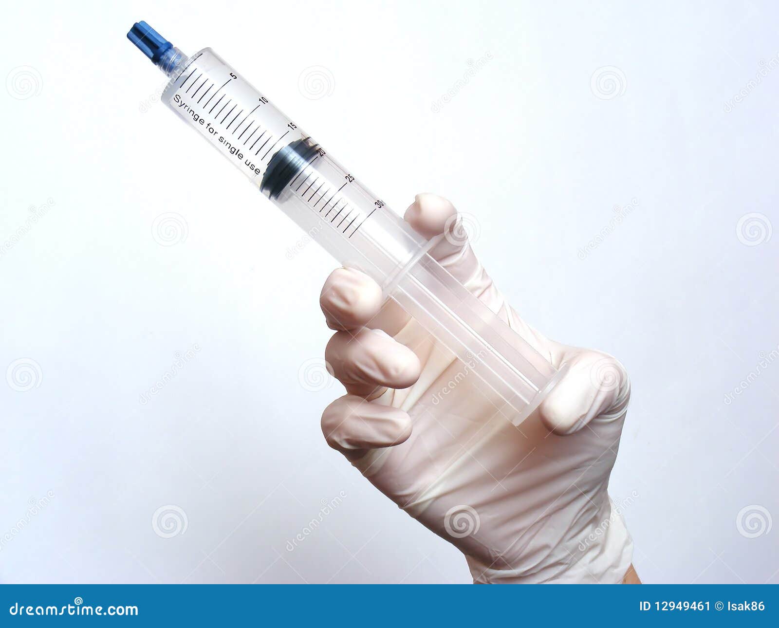 Hand with syringe stock image. Image of surgical, dose - 12949461