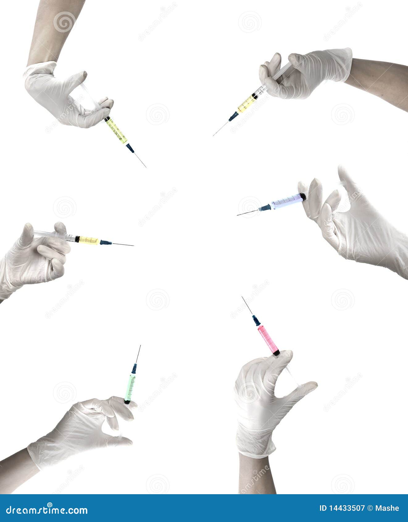 Hand with a syringe. stock image. Image of science, surgical - 14433507