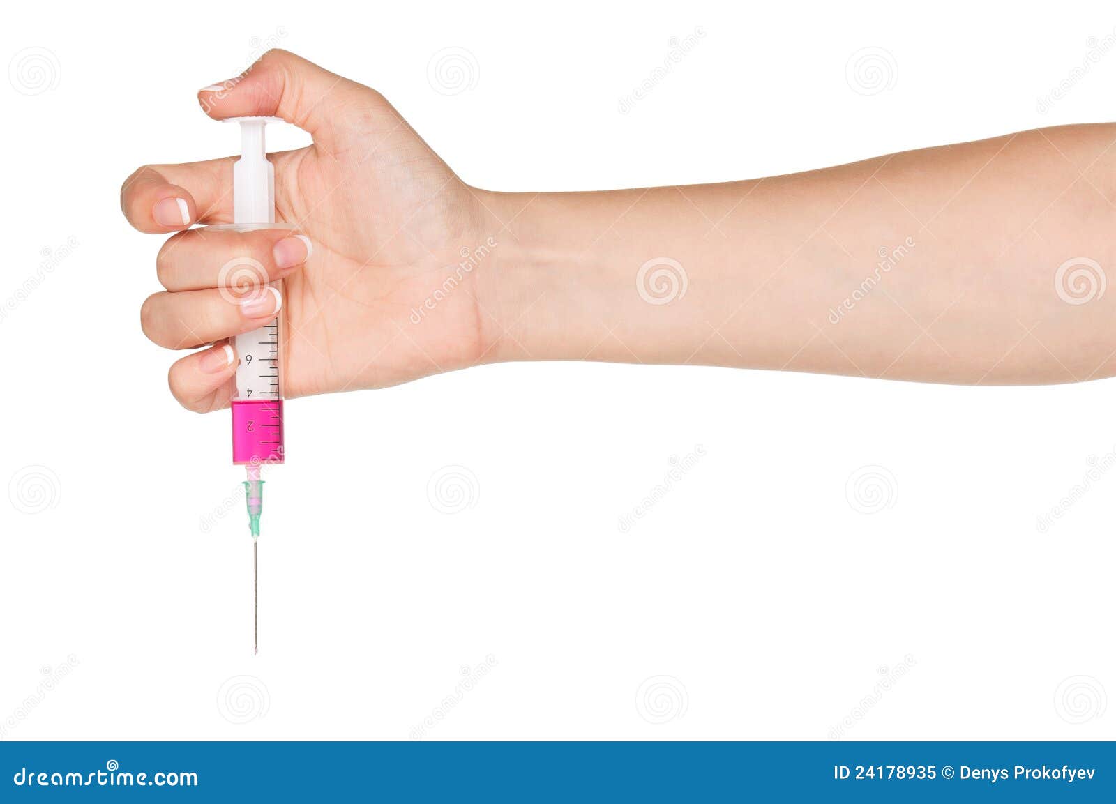 Hand with syringe stock image. Image of european, illness - 24178935