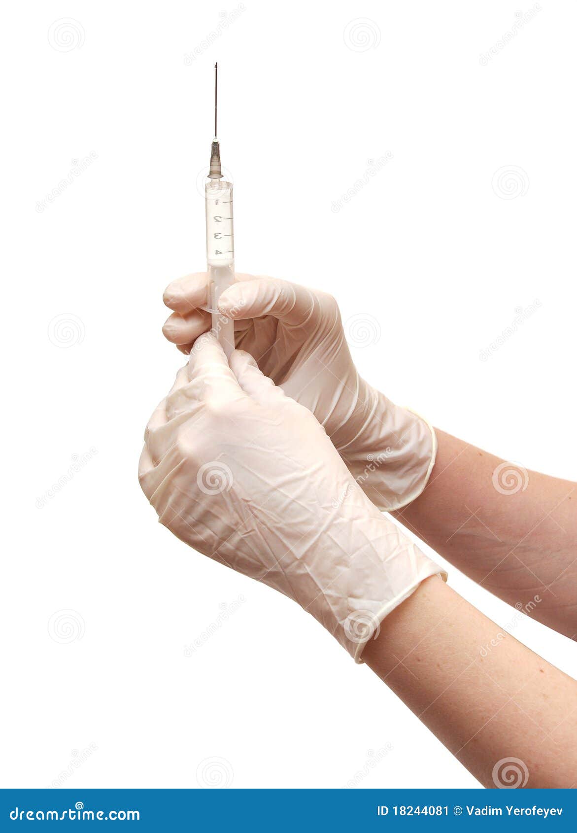 Hand With Syringe Royalty-Free Stock Photo | CartoonDealer.com #12949461