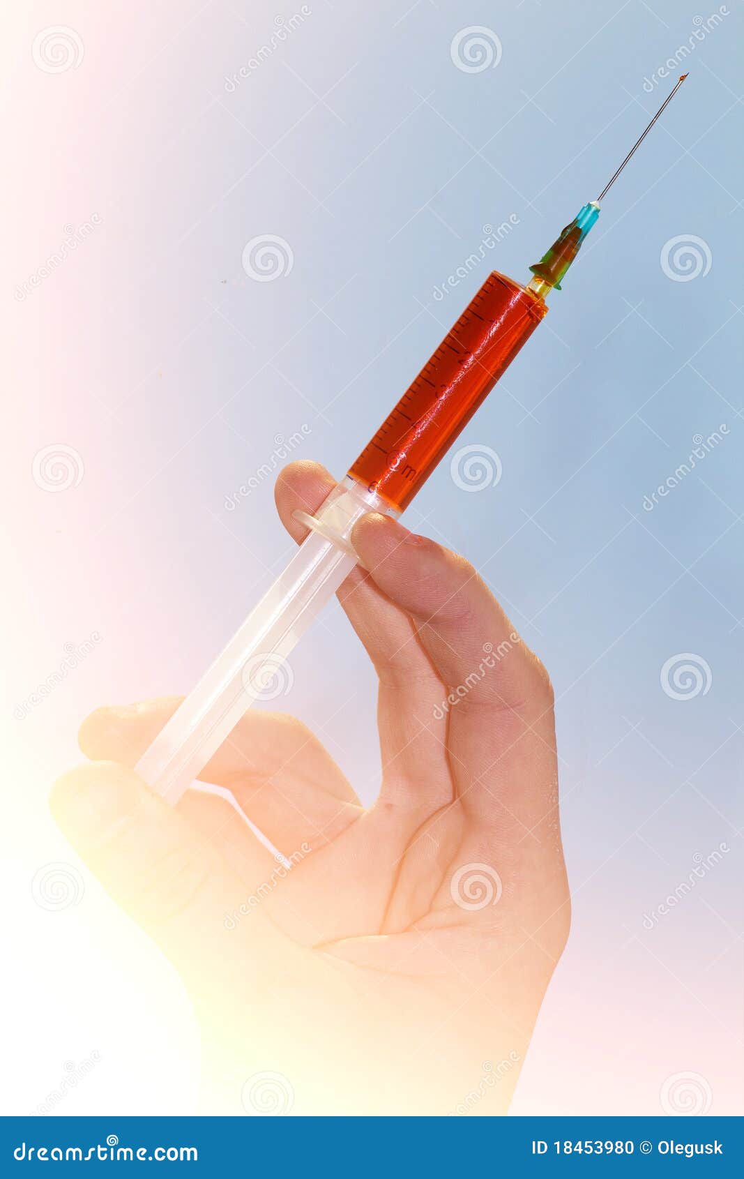 Hand Syringe Needle Pipe Medicine Stock Photo - Image of atmosphere ...