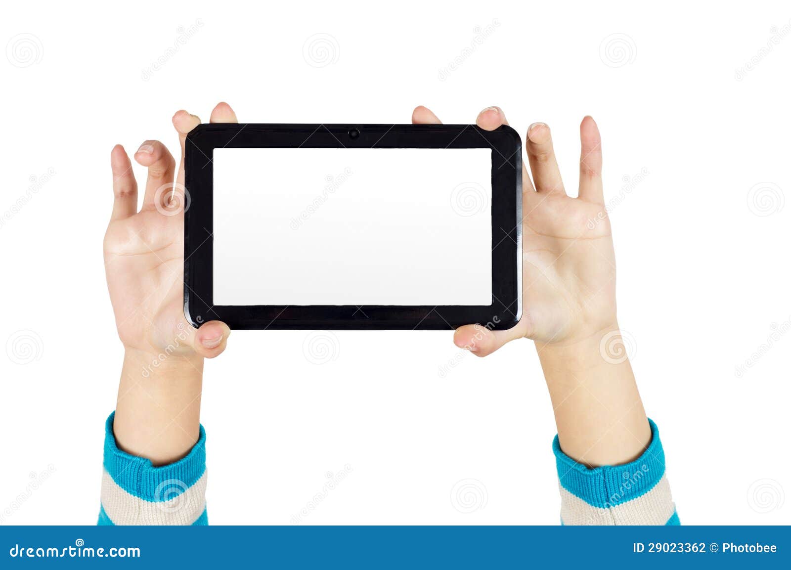 Hand Tablet PC stock photo. Image of person, screen, hand - 29023362