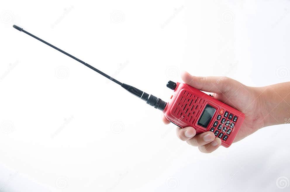 Hand take a radio stock image. Image of hand, white, radio - 43101775