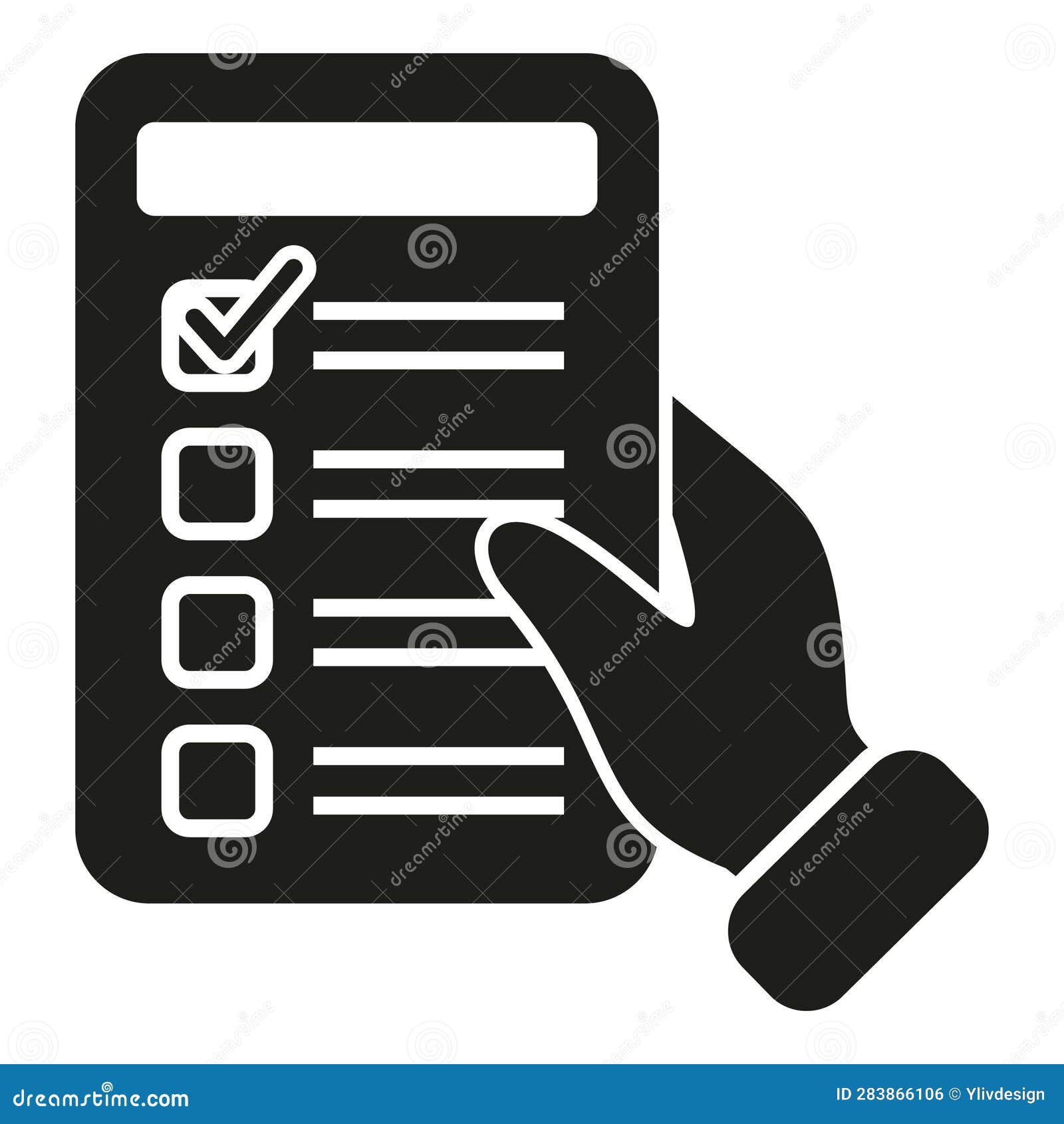 Hand Take Test Result Icon Simple Vector. Rapid Sample Stock ...