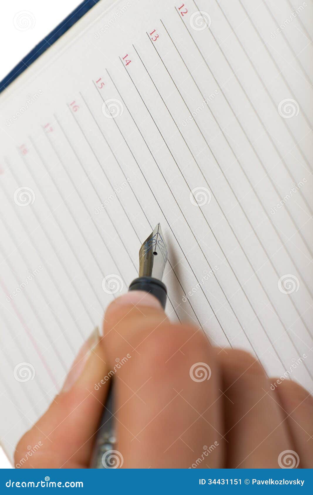 Hand takes notes stock image. Image of working, female - 34431151