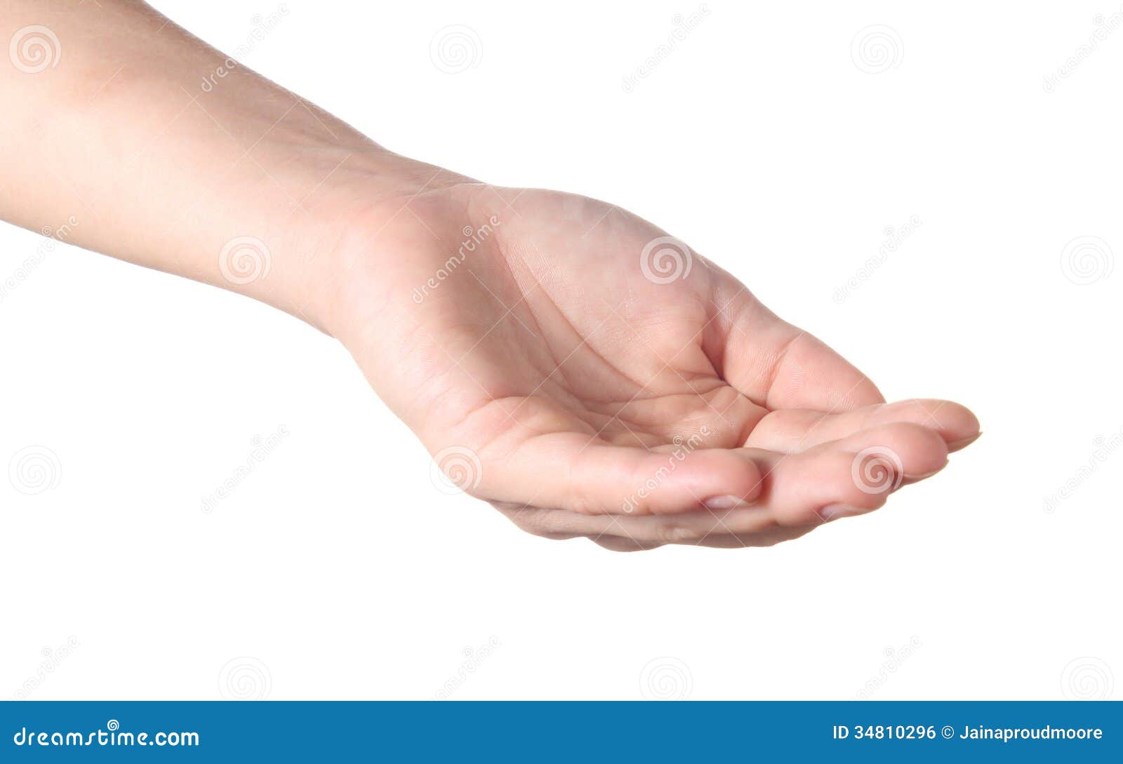 Hand takes something stock photo. Image of open, gesturing - 34810296