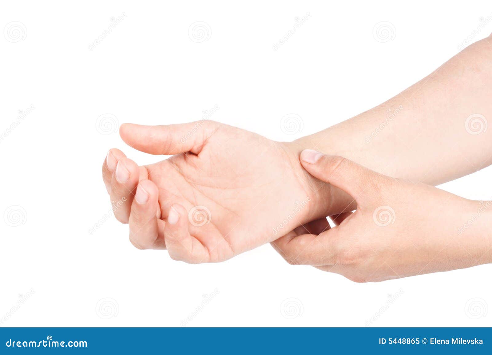 Hand Taking Radial Artery Pulse. Royalty-Free Stock Image ...