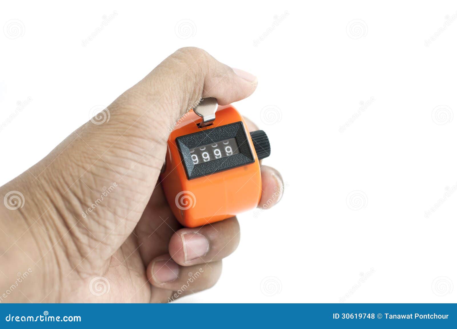 Hand tally counter stock photo. Image of hand, display - 30619748