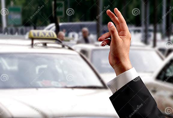 Hand and taxi stock photo. Image of waiting, hand, taxi - 1569690