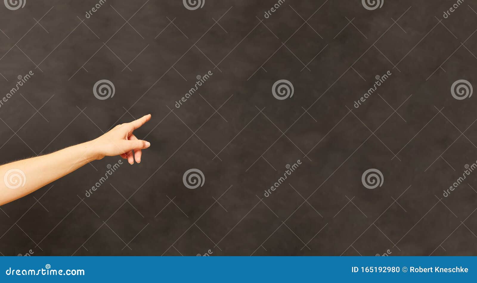 Hand of Teacher Points To Blackboard in School Stock Photo - Image of ...
