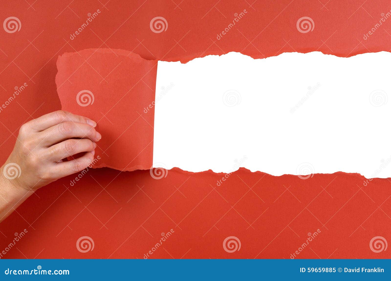 Hand Tearing Paper With Problem Word.business Success Concepts. Royalty ...