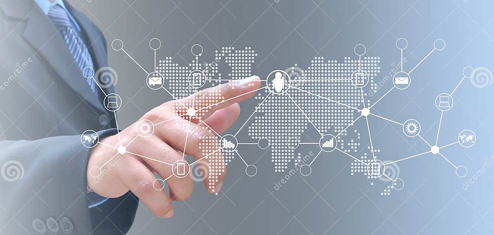 Hand on tech stock image. Image of community, innovation - 50313371