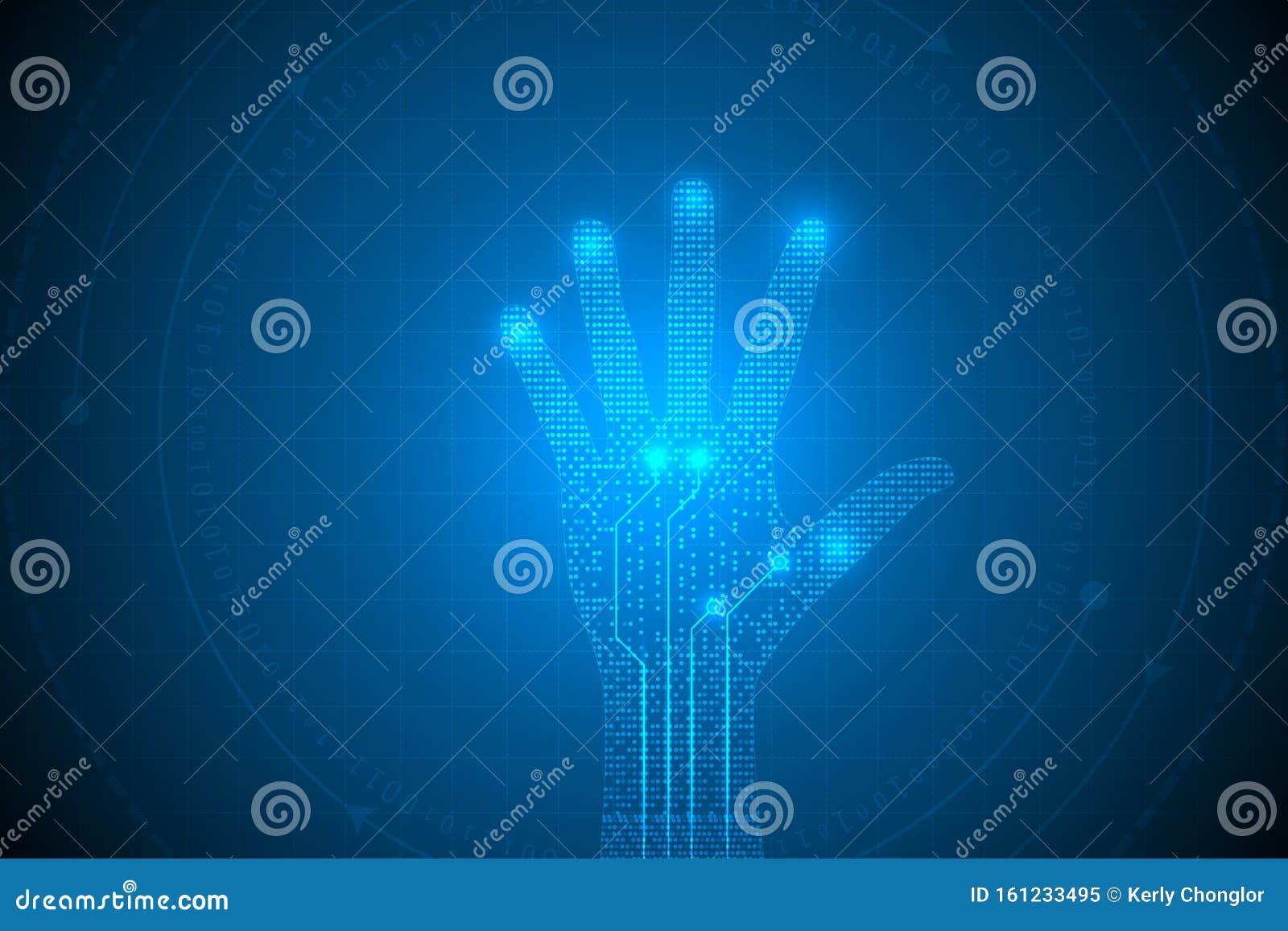 Hand Technology Abstract and Innovation Science. Stock Image - Image of ...