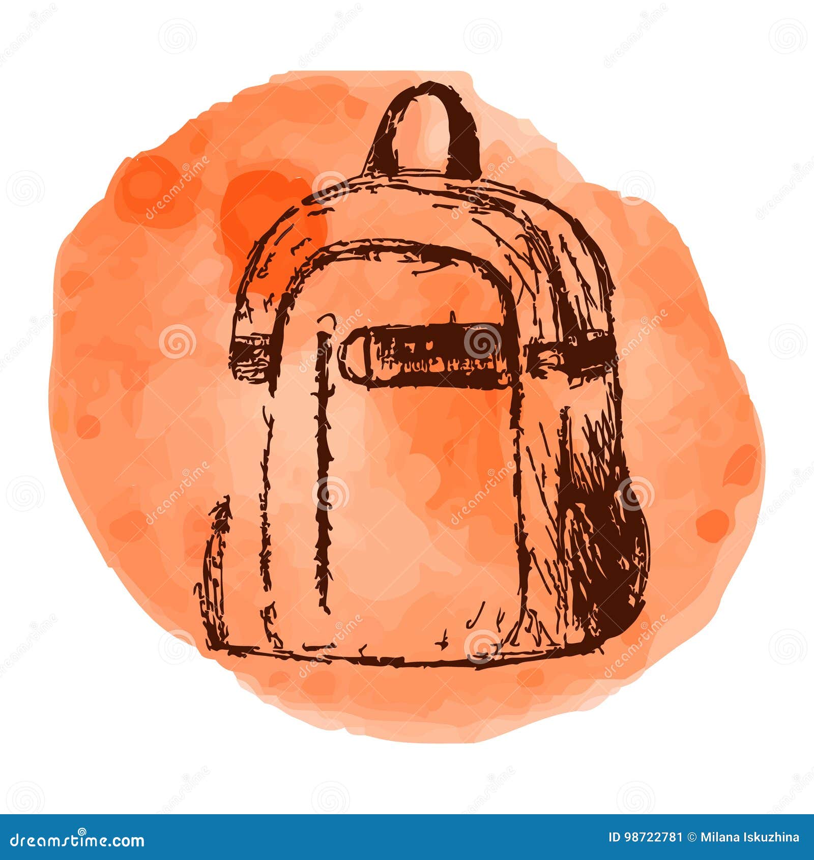 Hand tecknad vektorset vektor illustrationer. Illustration av baggies ...