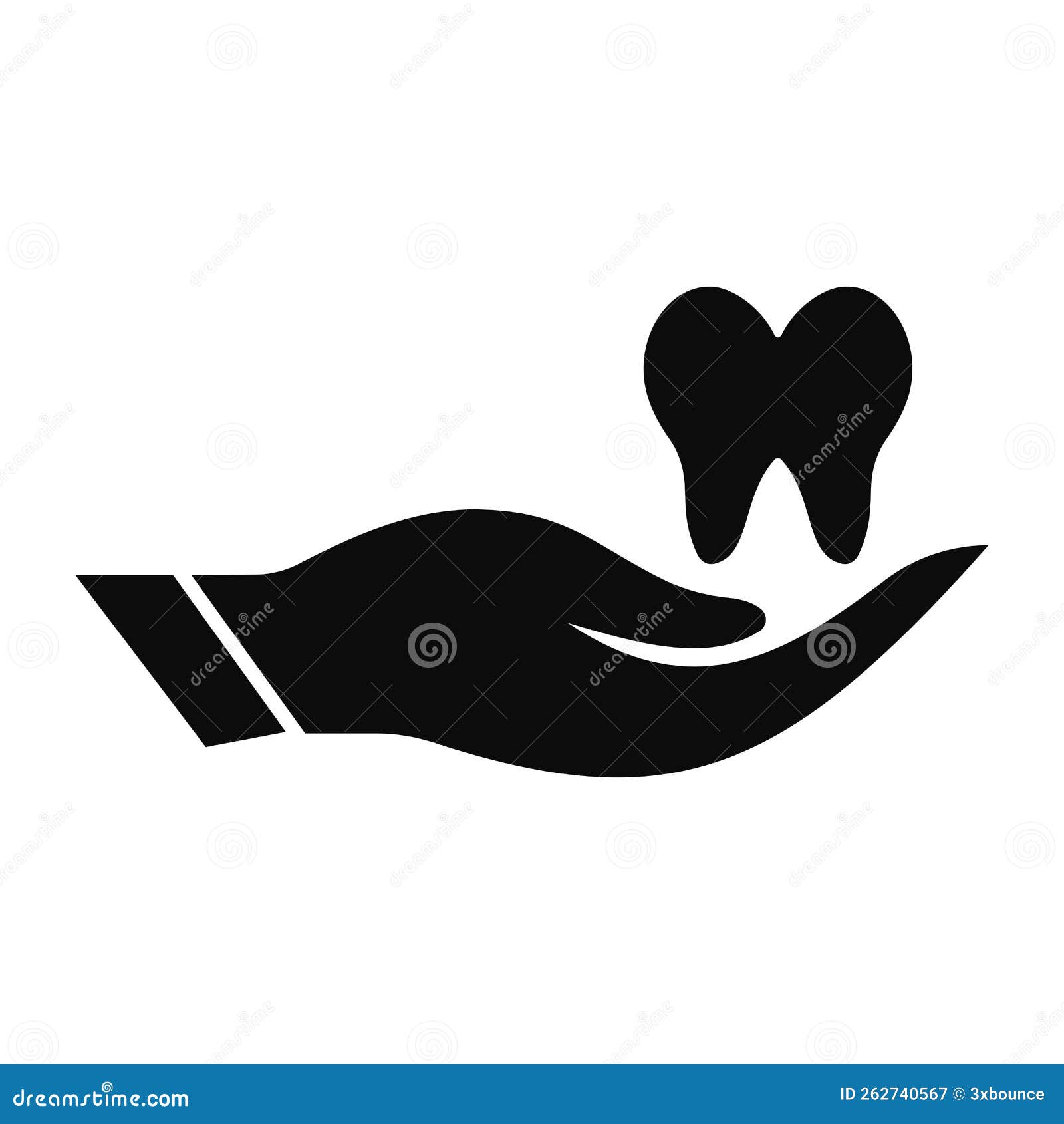 Hand Teeth Logo Design. Tooth Care Logo with Hand Concept Vector Stock ...