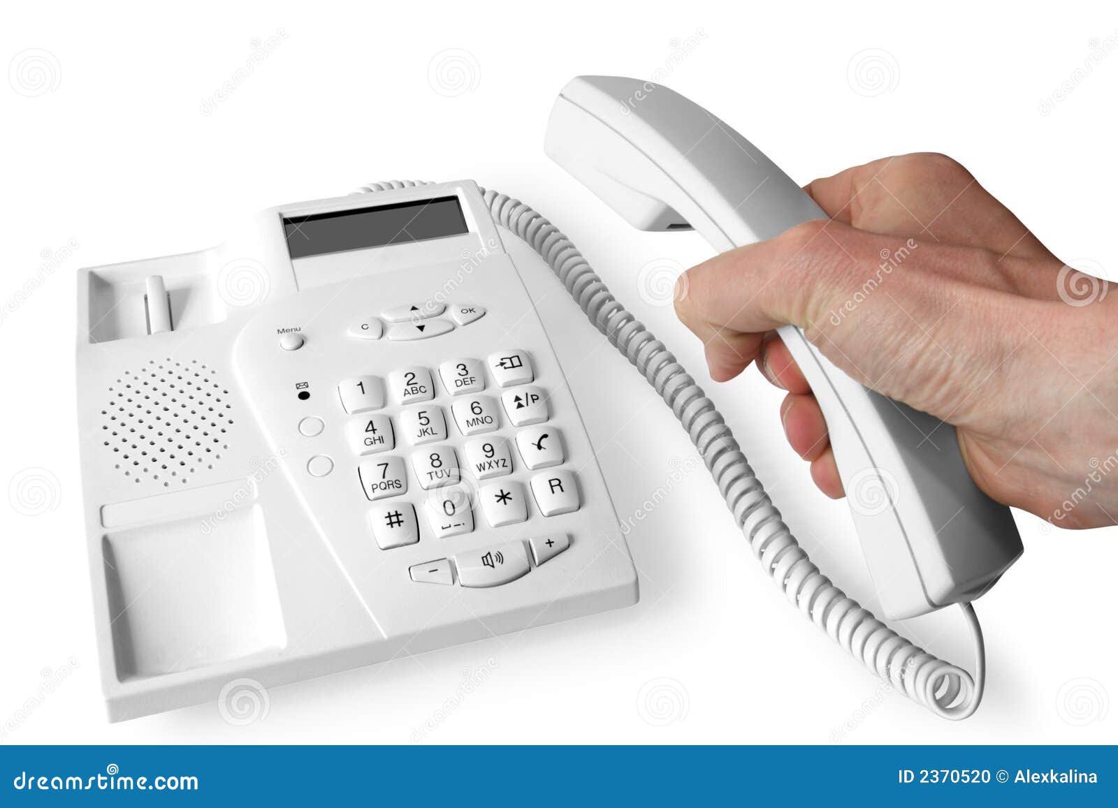 Hand and telephone stock photo. Image of office, service - 2370520