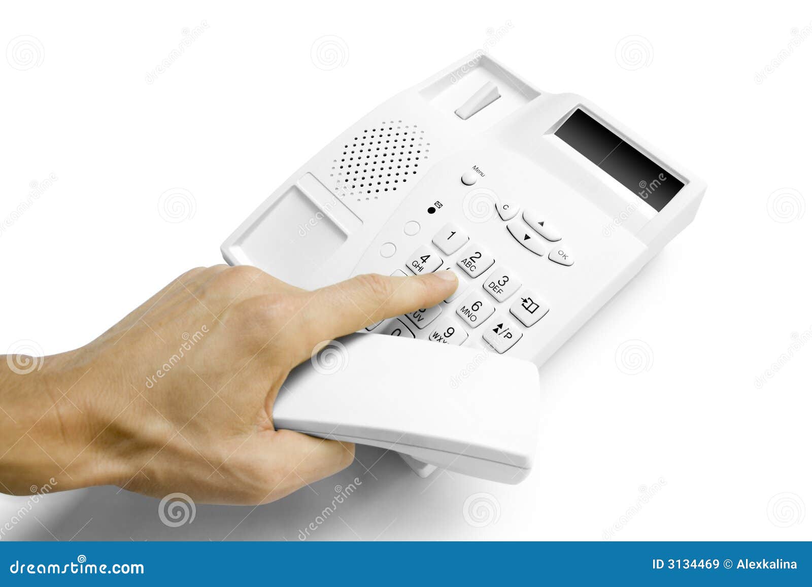 Hand with telephone stock image. Image of dial, calling - 3134469