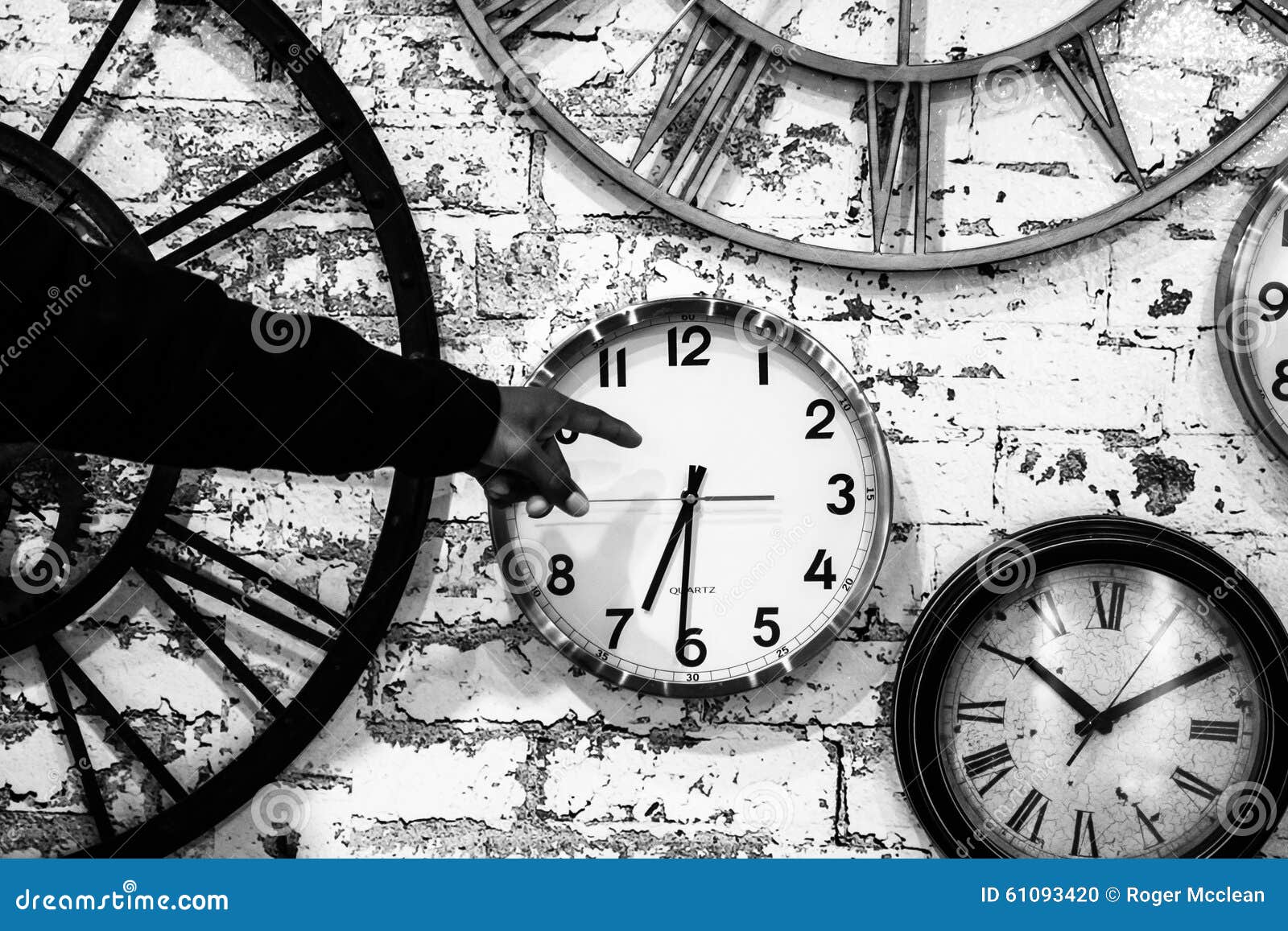 Hand telling time stock photo. Image of time, wall, round - 61093420