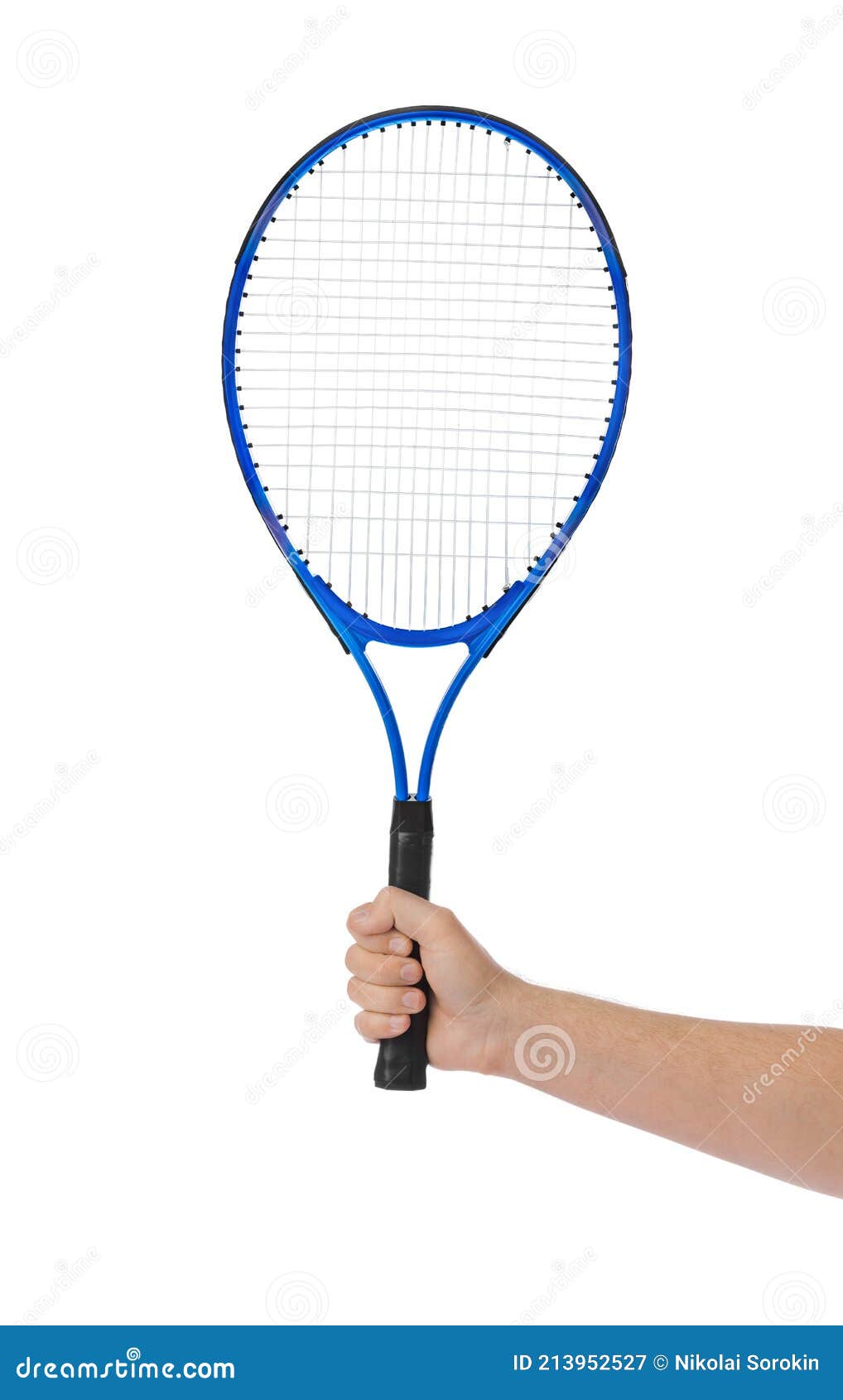 Hand with tennis racket stock image. Image of rackets - 213952527