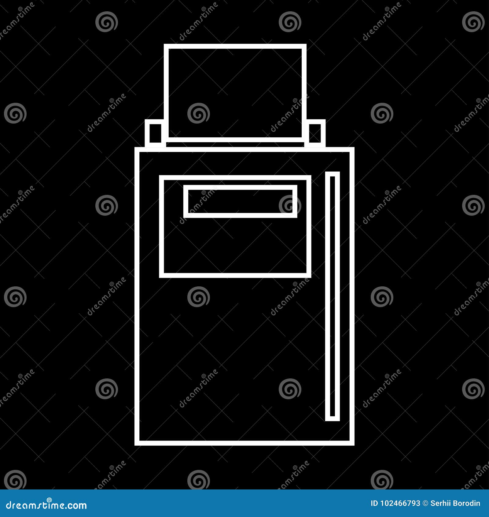 Hand Terminal Grey Set Icon . Stock Vector - Illustration of grey ...