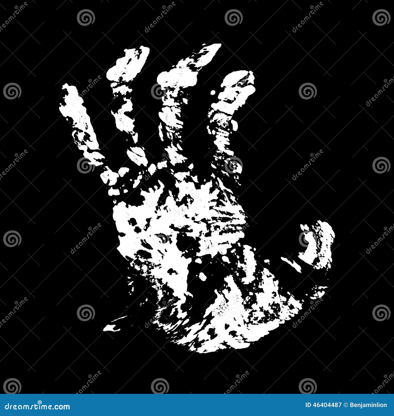 Hand Terrible stock illustration. Illustration of isolated - 46404487