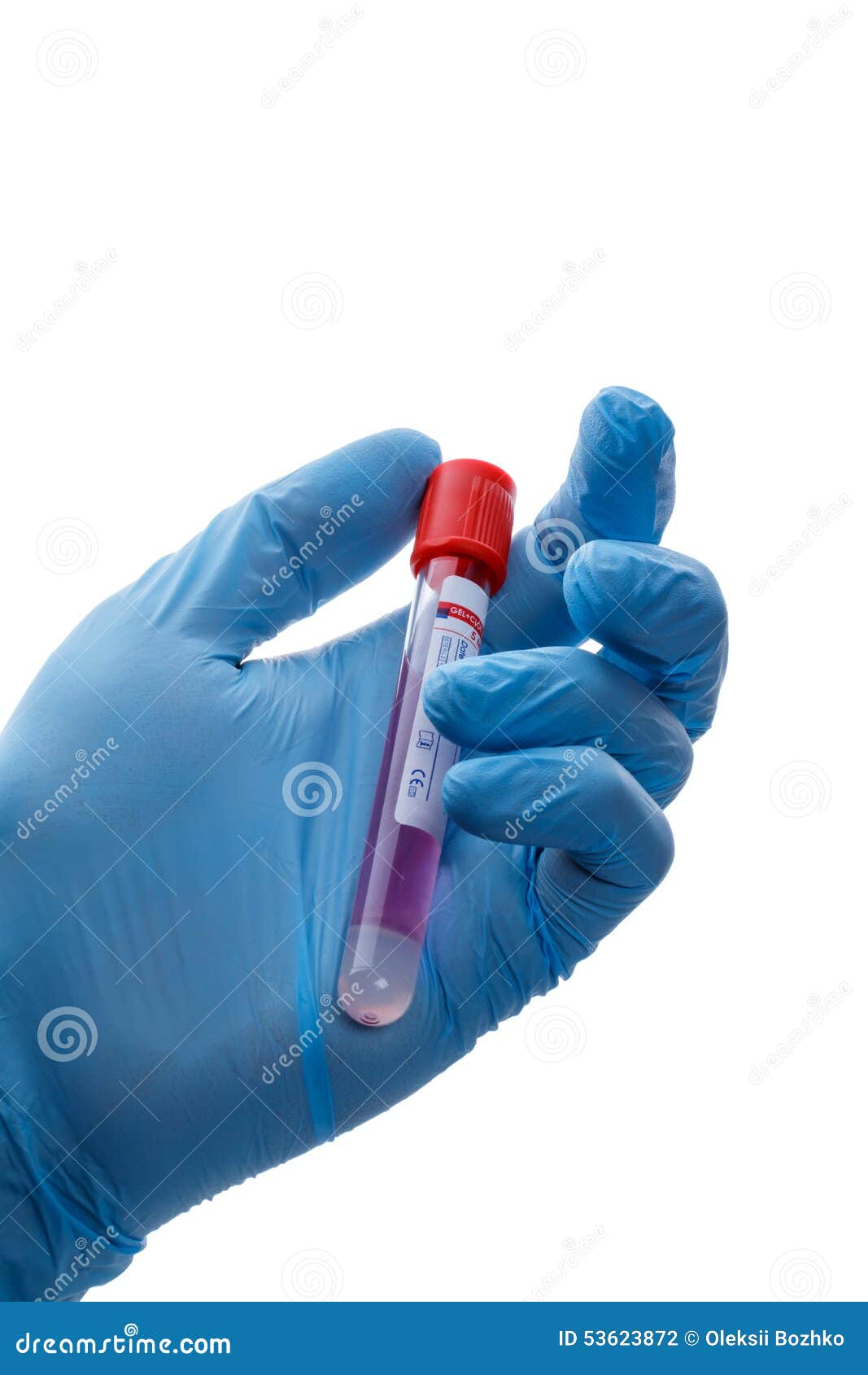 Hand with a test tube stock photo. Image of health, checkup - 53623872