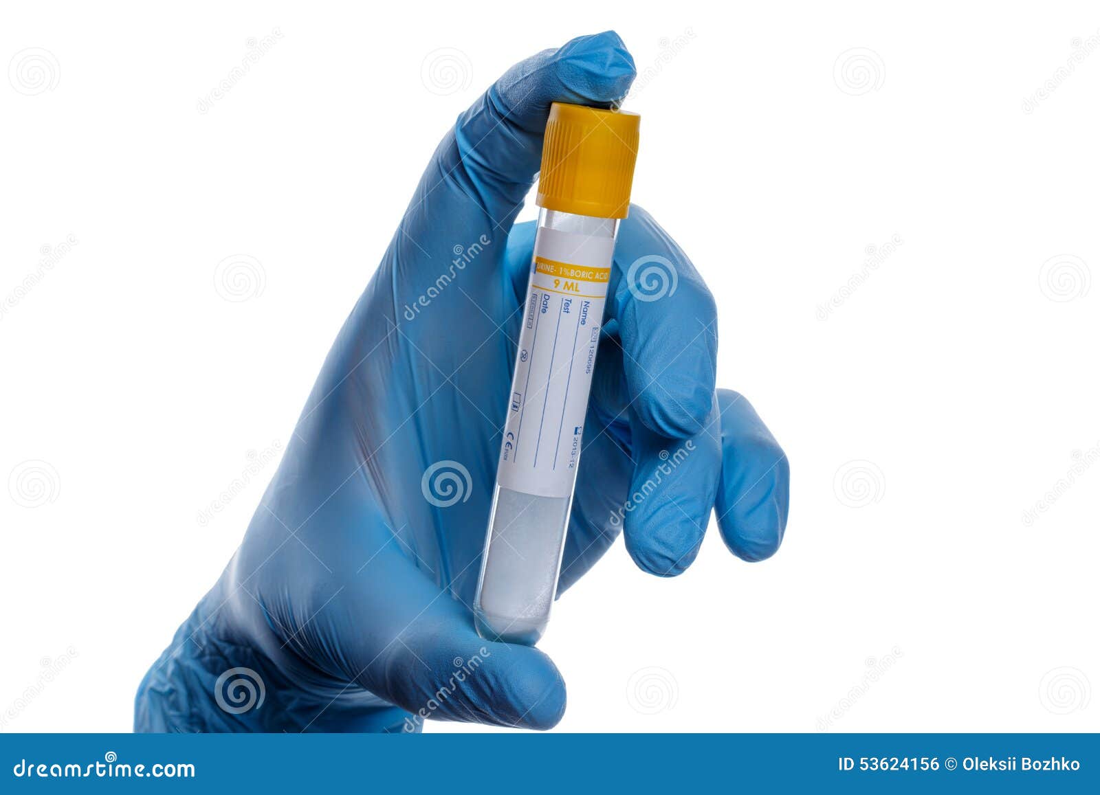 Hand with a test tube stock photo. Image of clipping - 53624156