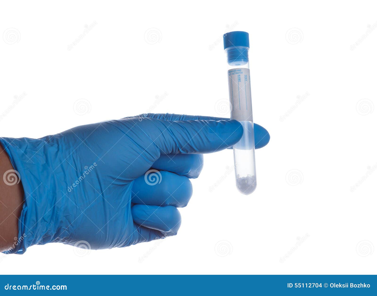 Hand with a test tube stock photo. Image of blood, medical - 55112704
