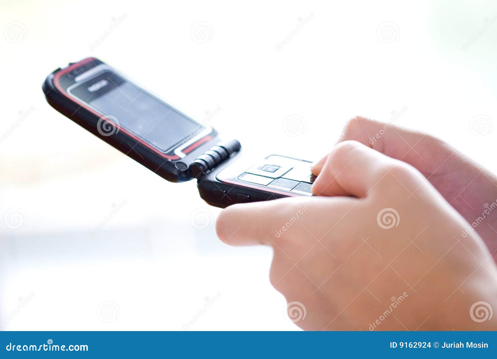 Hand Texting on Mobile Phone Stock Photo - Image of corporate, mobile ...