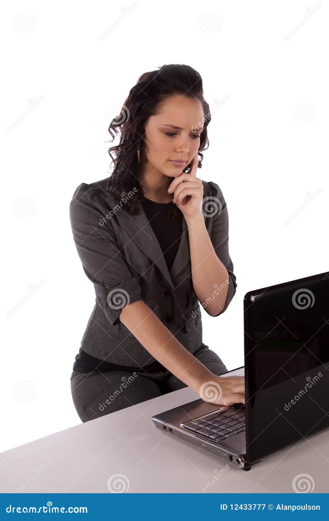 Hand on thinking stock image. Image of lifestyle, frustrated - 12433777