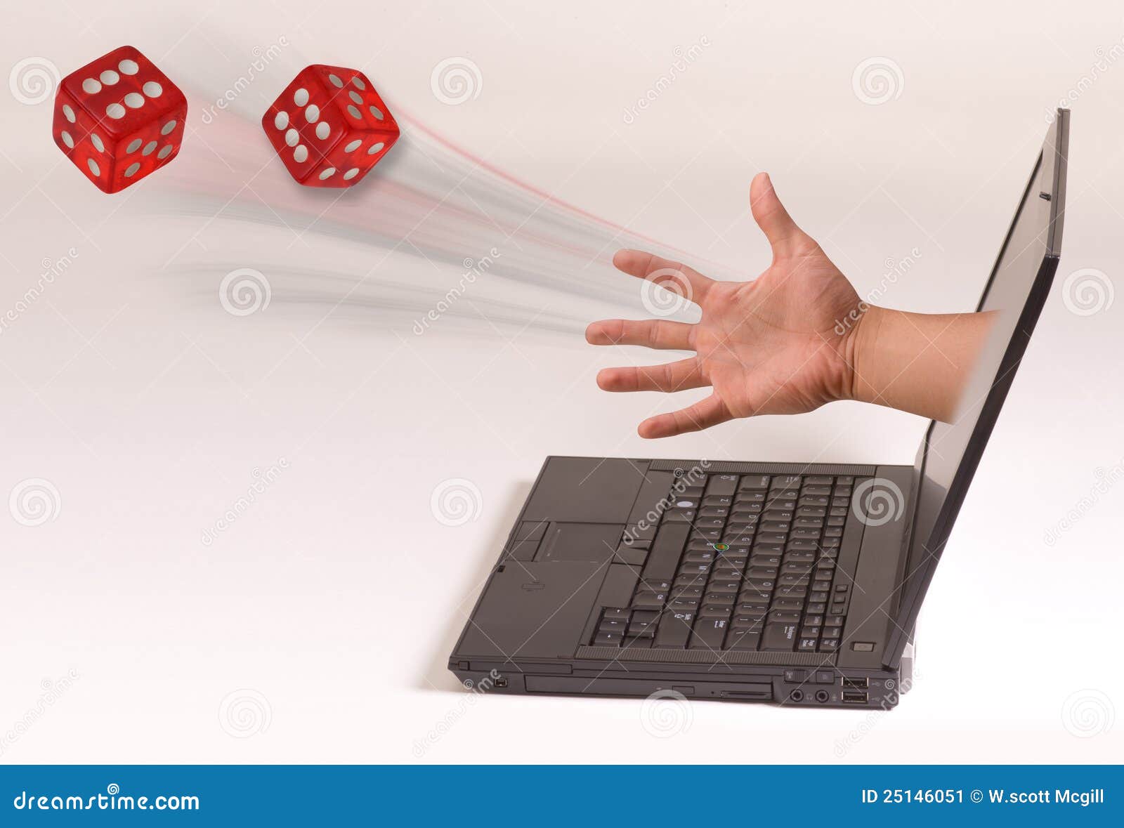 Hand throwing dice stock image. Image of gaming, laptop - 25146051