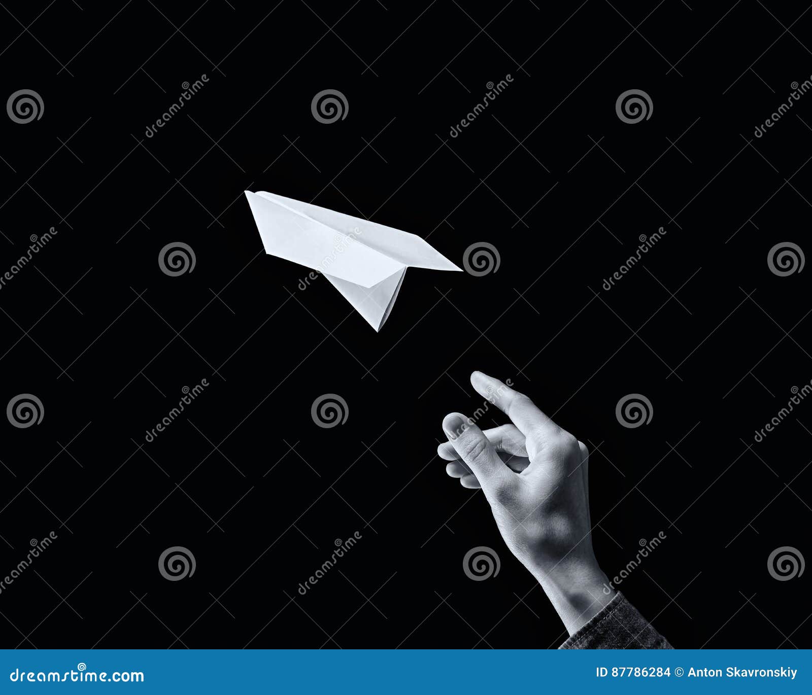 Hand is Throwing Paper Plane5 Stock Photo - Image of aircraft, leisure ...